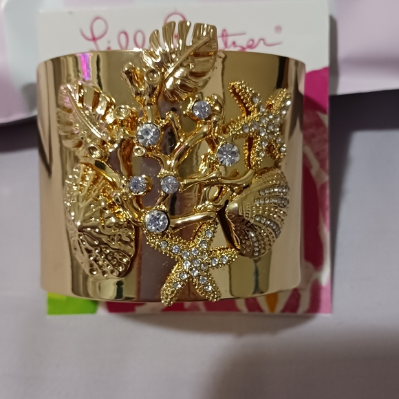 Lilly Pulitzer | Jewelry | Lilly Pulitzer Gold Metallic Beach Comber ...